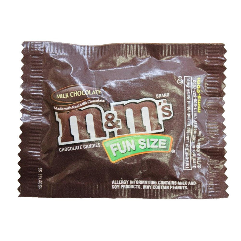 M&M's Milk Chocolate Candy Fun Size Packets Bulk Bags - All City Candy