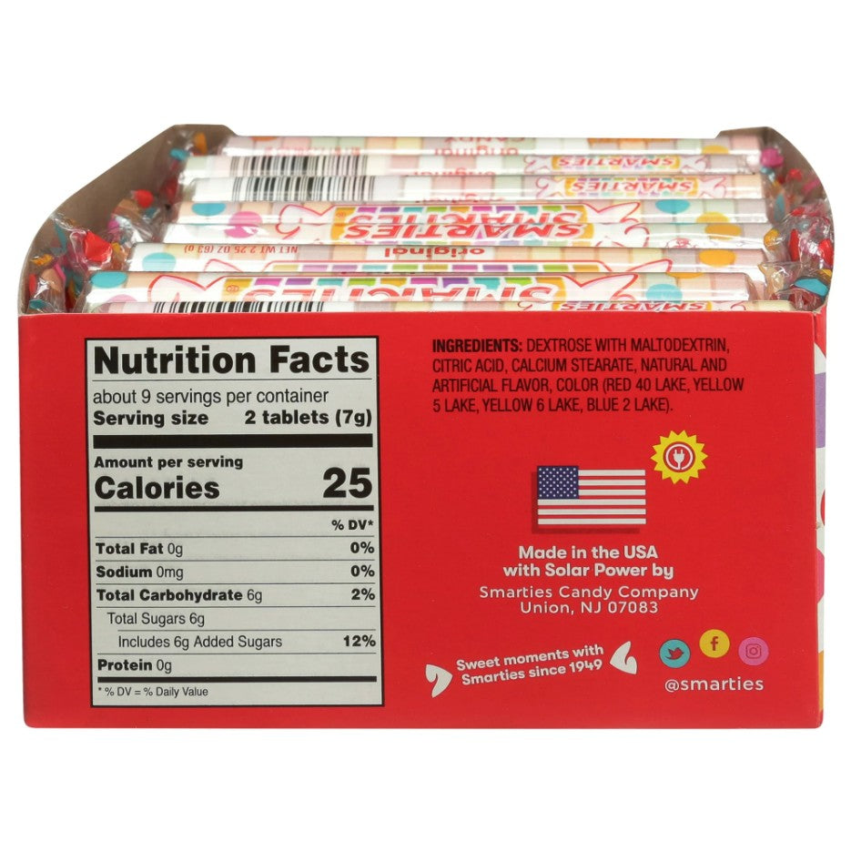 Mega Smarties Candy Roll 2.25 oz. - All City Candy
