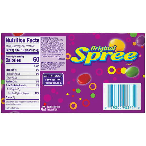 Original Spree Candy - 5-oz. Theater Box - All City Candy