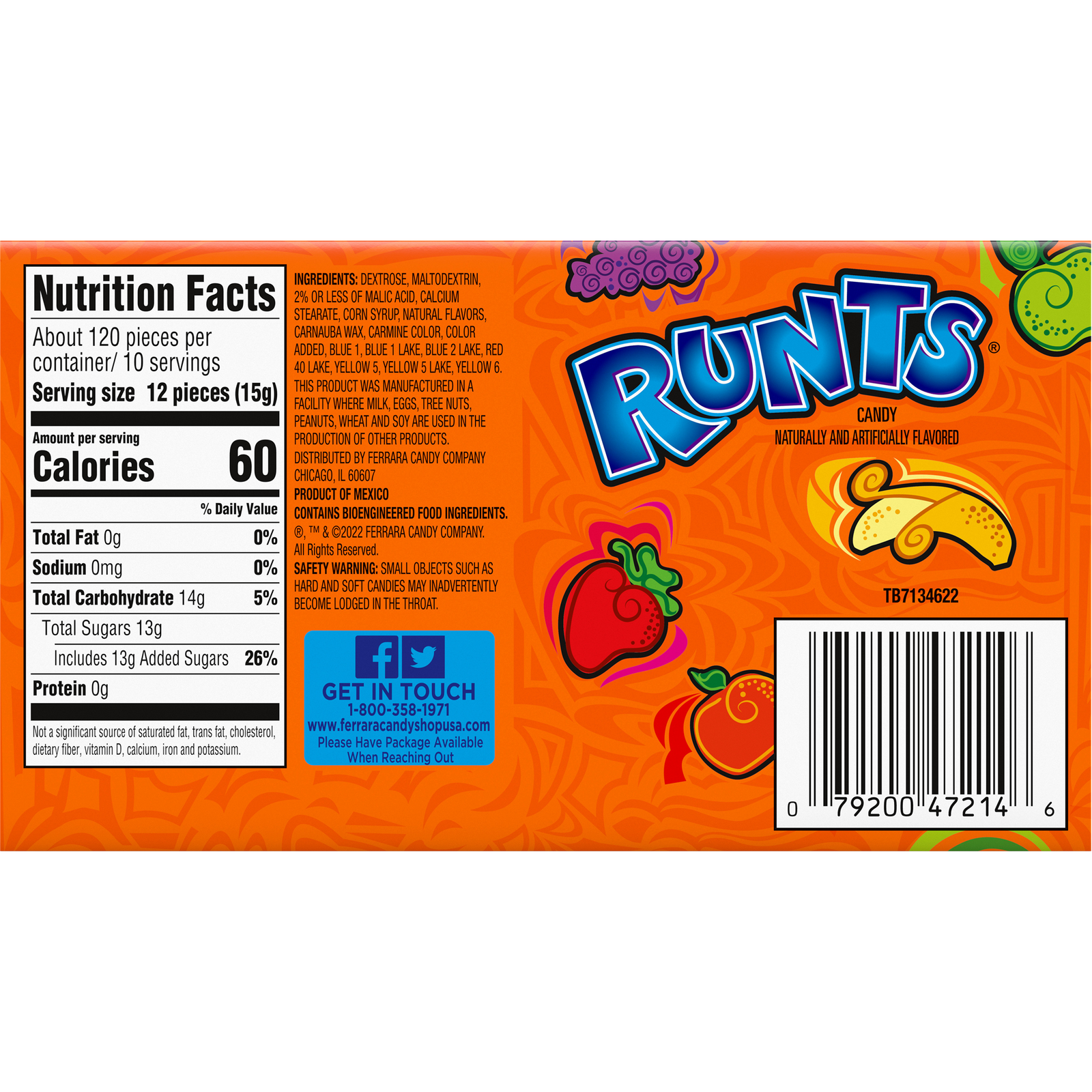 Runts Candy - 5-oz. Theater Box - All City Candy