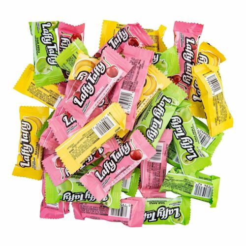Laffy Taffy Assorted Flavors Candy Mini Bar .3 oz. - Tub of 145 - All ...
