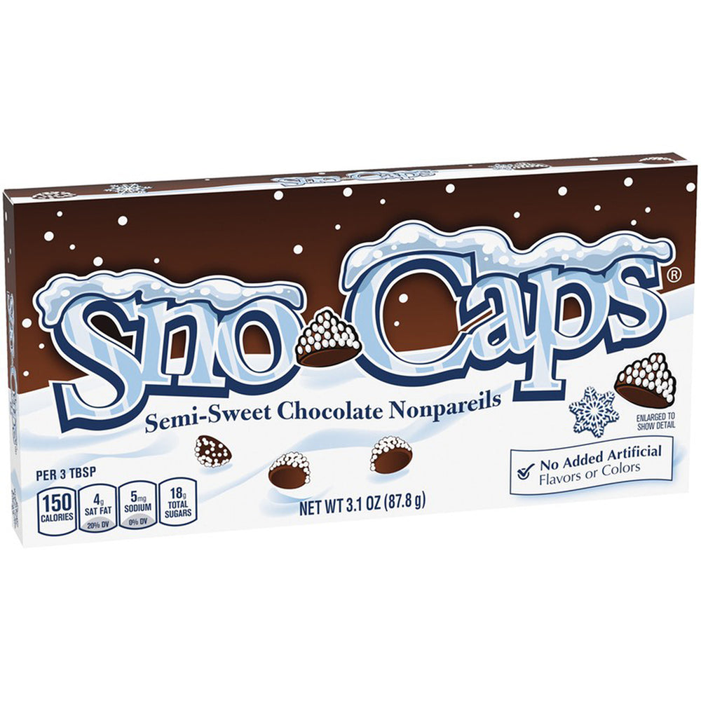 Sno-Caps Chocolate Nonpareils - 3.1-oz. Theater Box - All City Candy