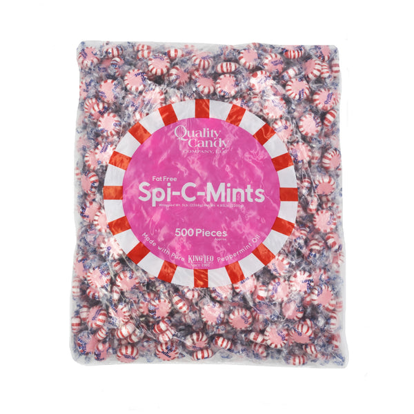 Quality Candy Spi-C-Mints Starlights 5 lb. Bulk Bag - All City Candy