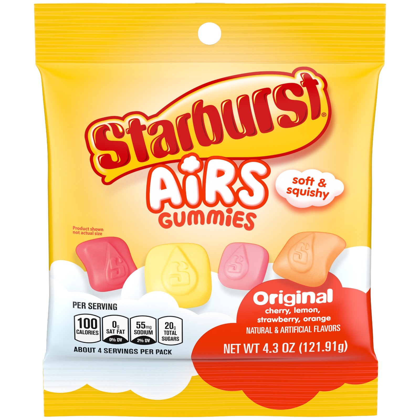 Starburst Minis Unwrapped Fruit Chews Original Flavors - 1.85-oz. Bag ...