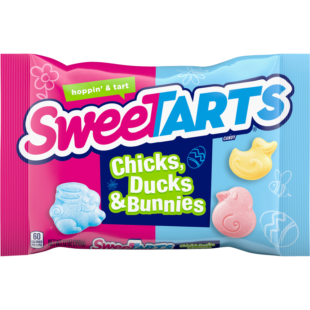 SweeTARTS Chicks, Ducks & Bunnies Candy 12oz – Easter Treats Pastel ...