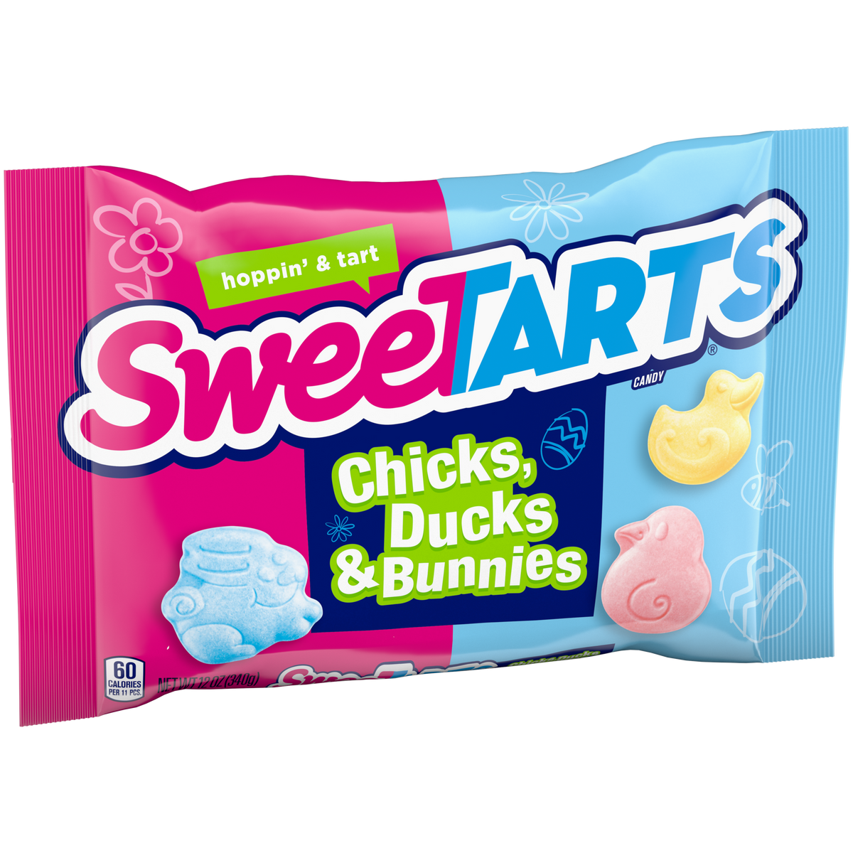 SweeTARTS Chicks, Ducks & Bunnies Candy 12oz – Easter Treats Pastel ...