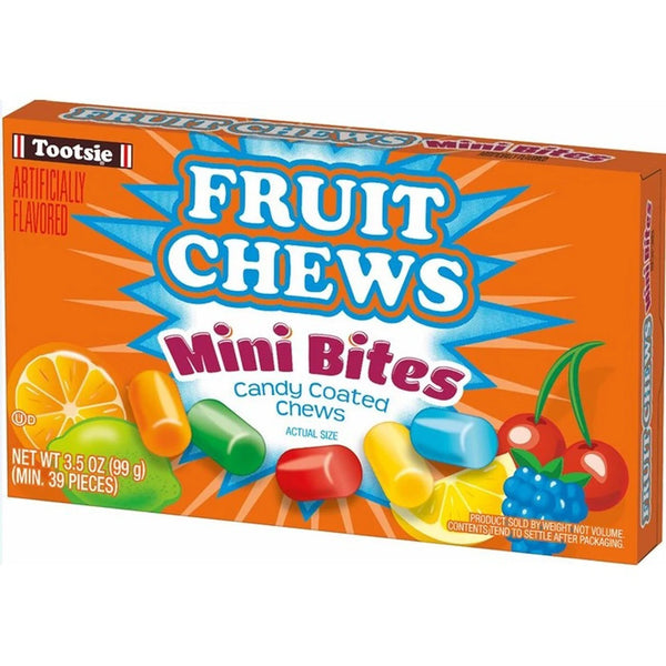 Tootsie Fruit Chews Mini Bites Theater Box 3.5 oz. - All City Candy