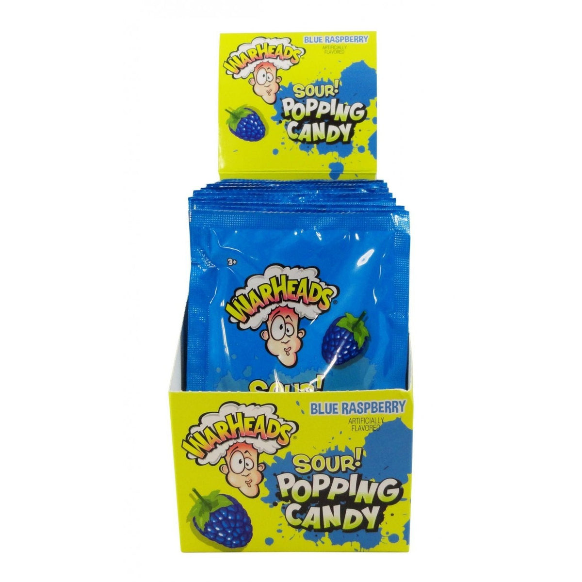WarHeads Popping Candy Sour Blue Raspberry 0.33 oz. - All City Candy