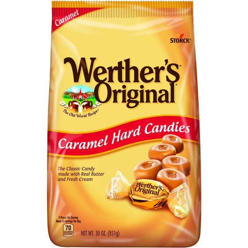 Werther's Original Caramel Hard Candies 30 oz. Bag - All City Candy