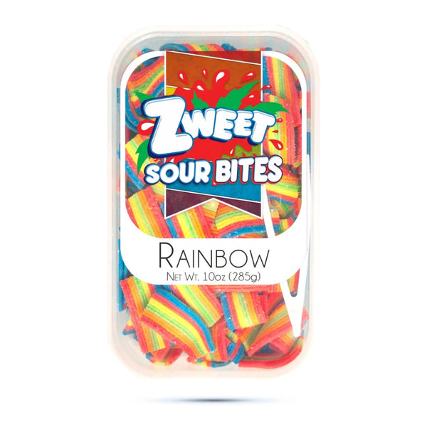 Zweet Rainbow Sour Gummies 10 oz. Tub - All City Candy
